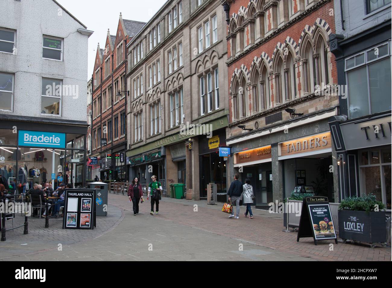 Views of Pelham Street in Nottingham in the UK Stock Photo - Alamy