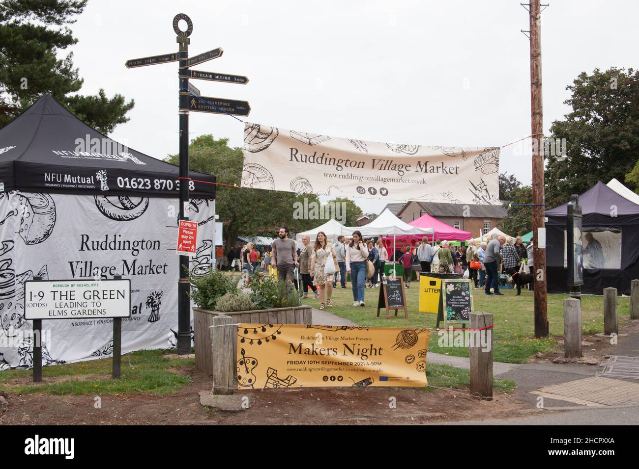 Ruddington Village Market in Nottinghamshire in the UK Stock Photo - Alamy