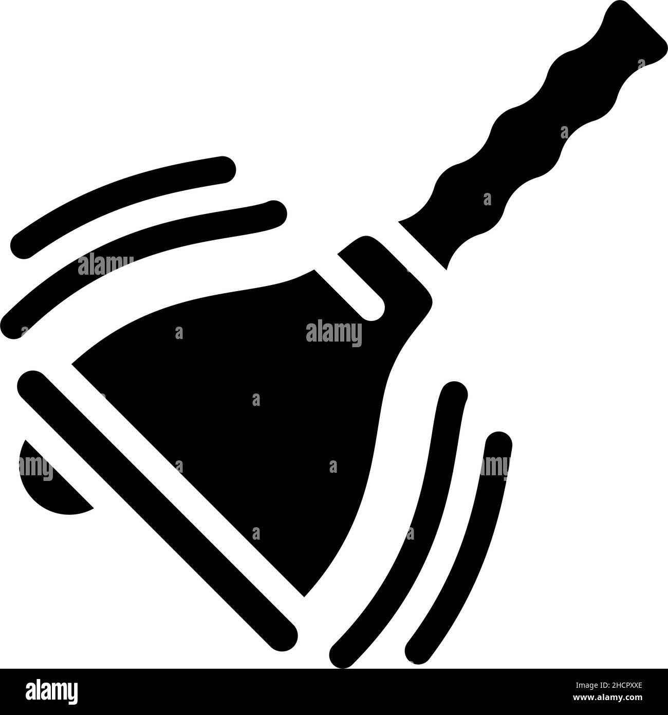 bell tool glyph icon vector illustration Stock Vector Image & Art - Alamy