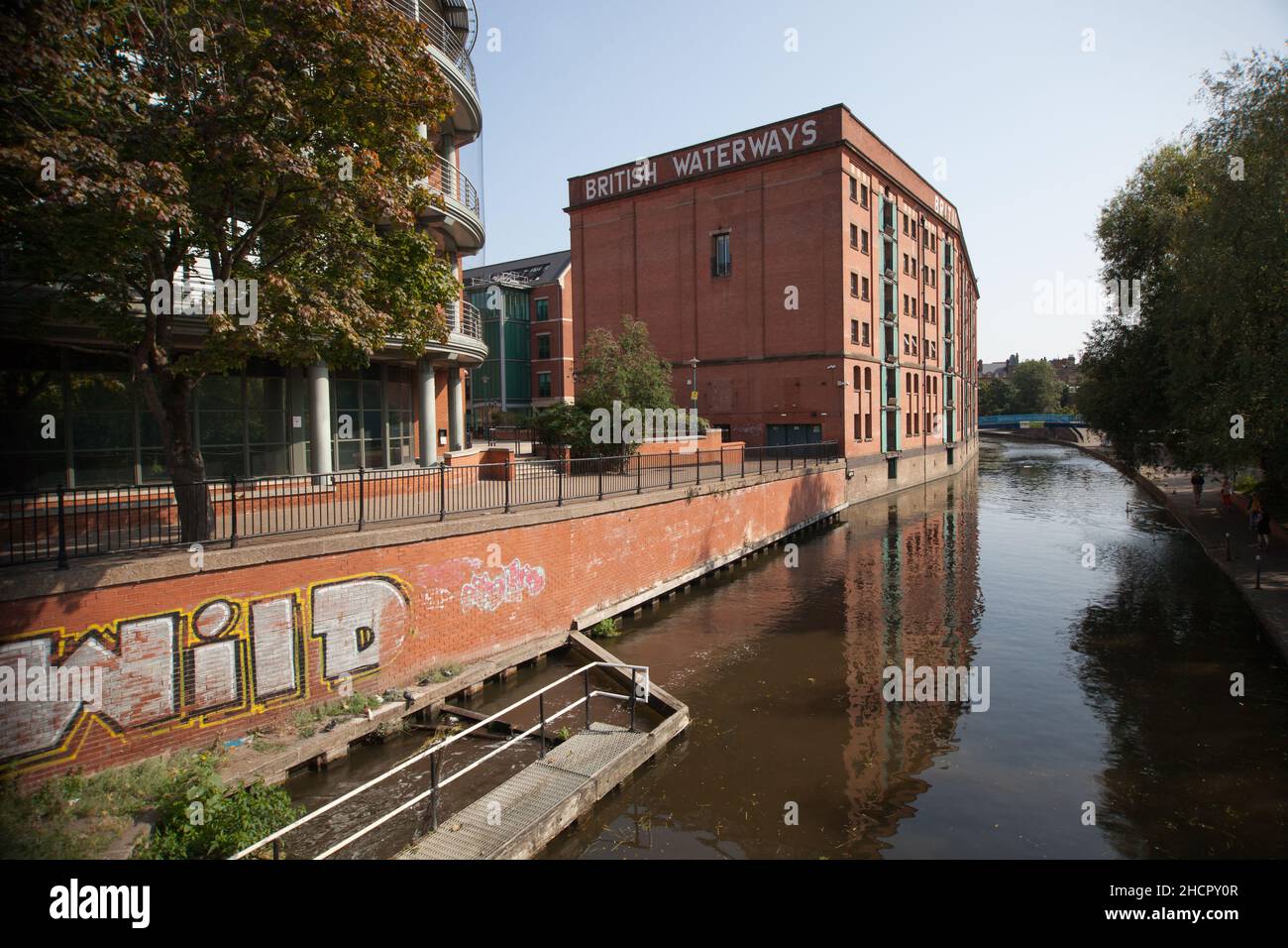 The British Waterways building on Nottingham Canal in the UK Stock ...