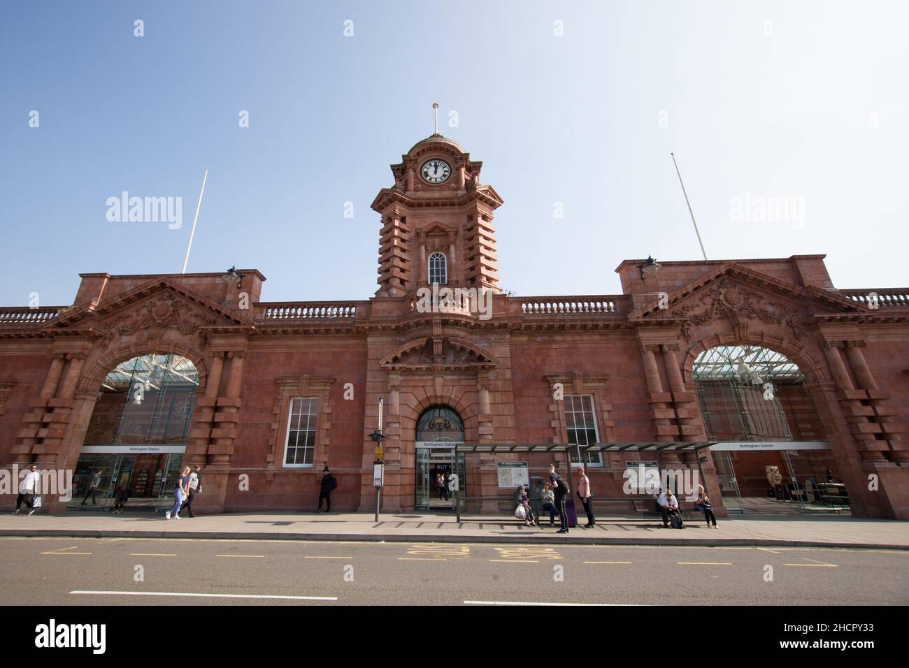 The entrance to Nottingham Train Station in the UK Stock Photo - Alamy