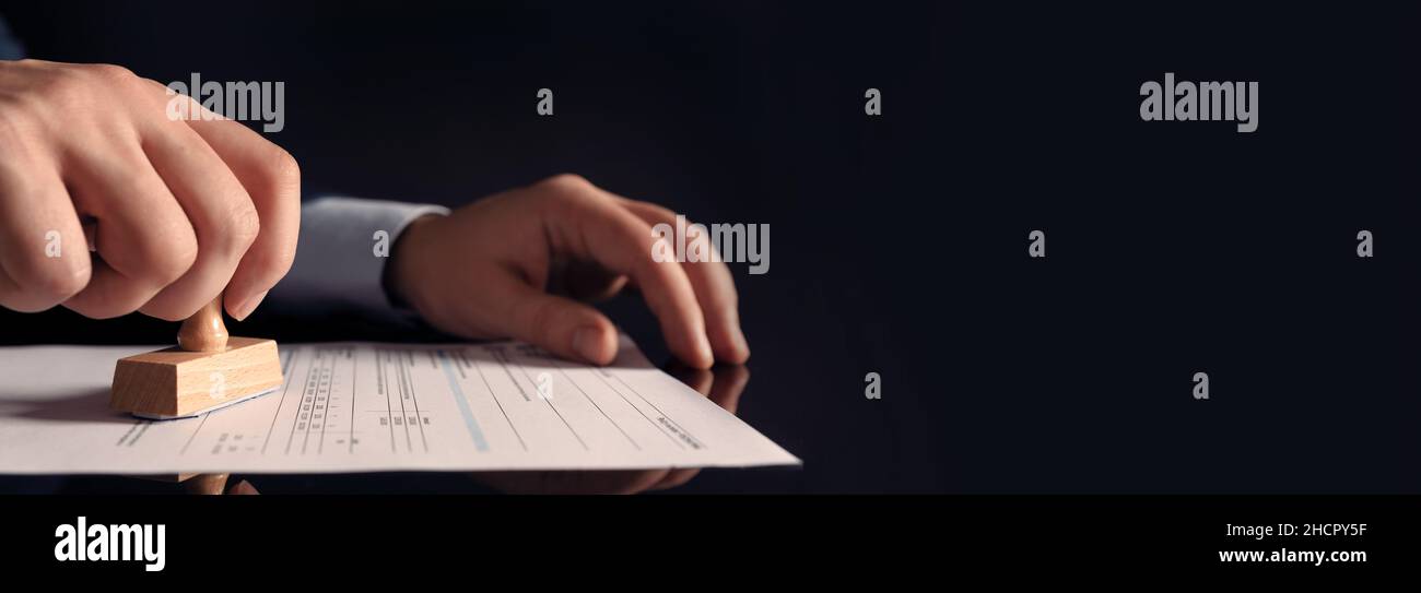 Approval stamp hi-res stock photography and images - Alamy