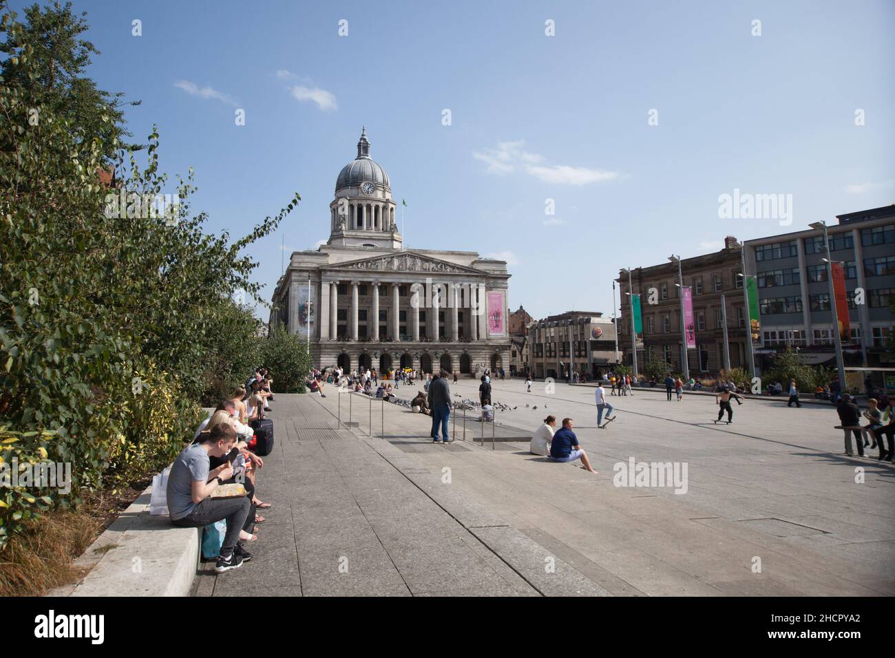 Views of the Nottingham City Council Building at Old Market Square in ...