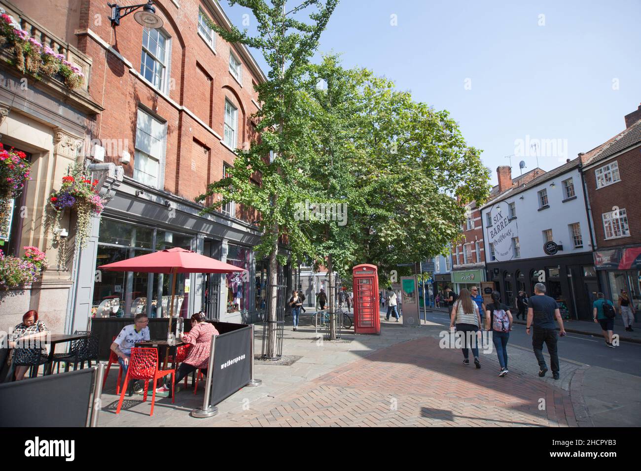 Views along Carlton Street in Nottingham in the UK Stock Photo - Alamy