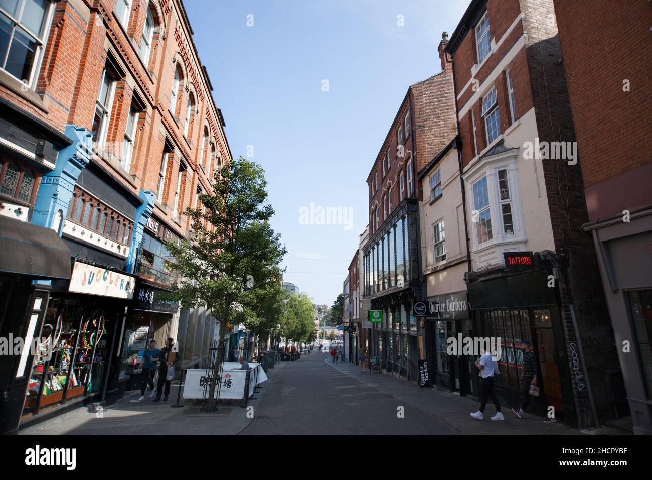 Views along Goose Gate in Nottingham in the UK Stock Photo - Alamy