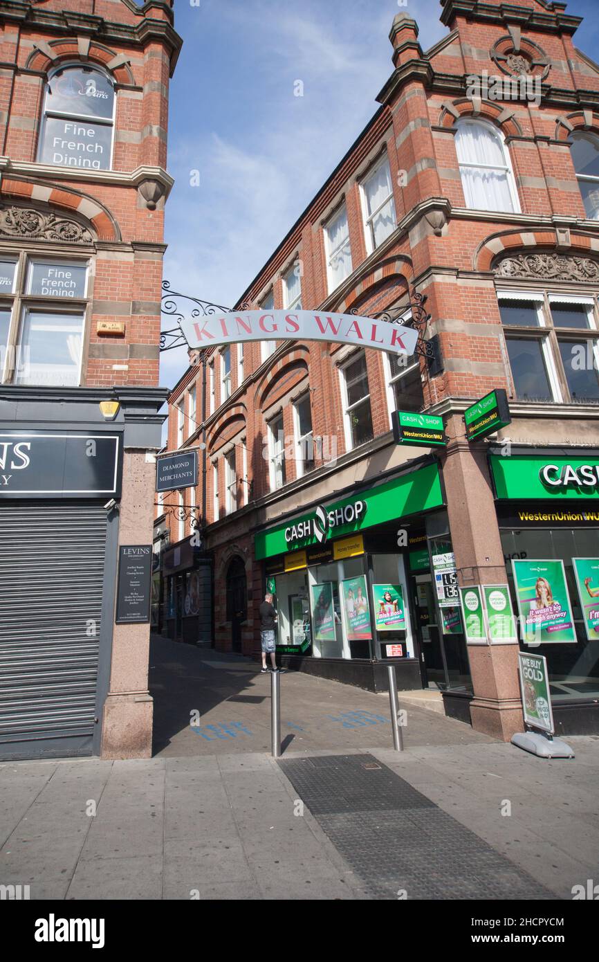 Views of Kings Walk in Nottingham in the UK Stock Photo - Alamy