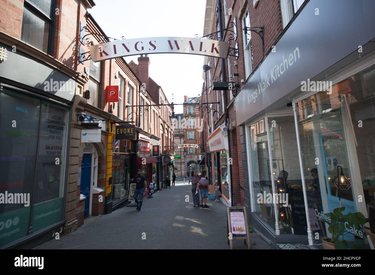 Views of Kings Walk in Nottingham in the UK Stock Photo - Alamy