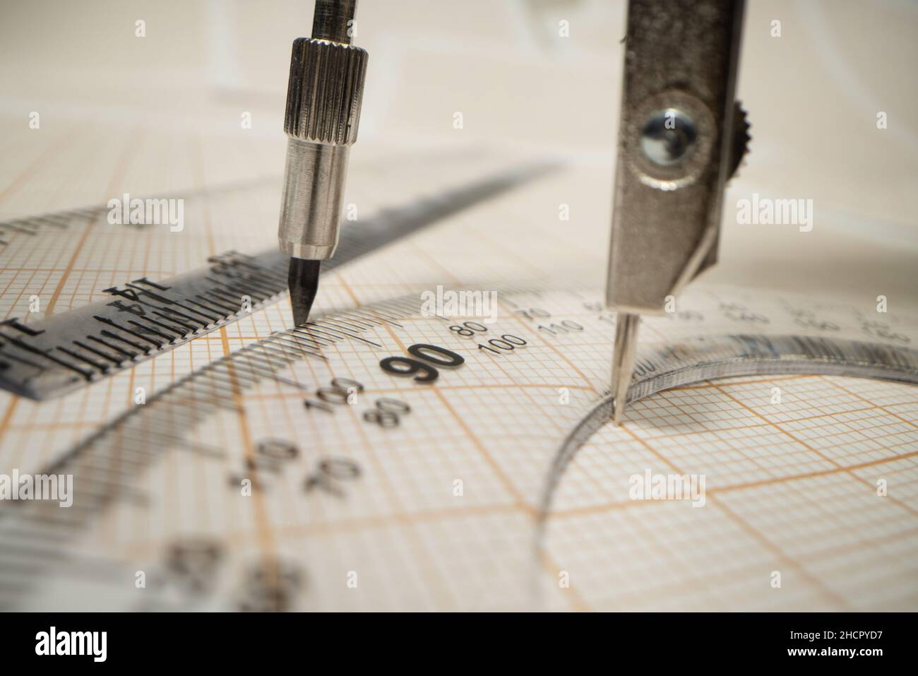 Math compass hi-res stock photography and images - Alamy