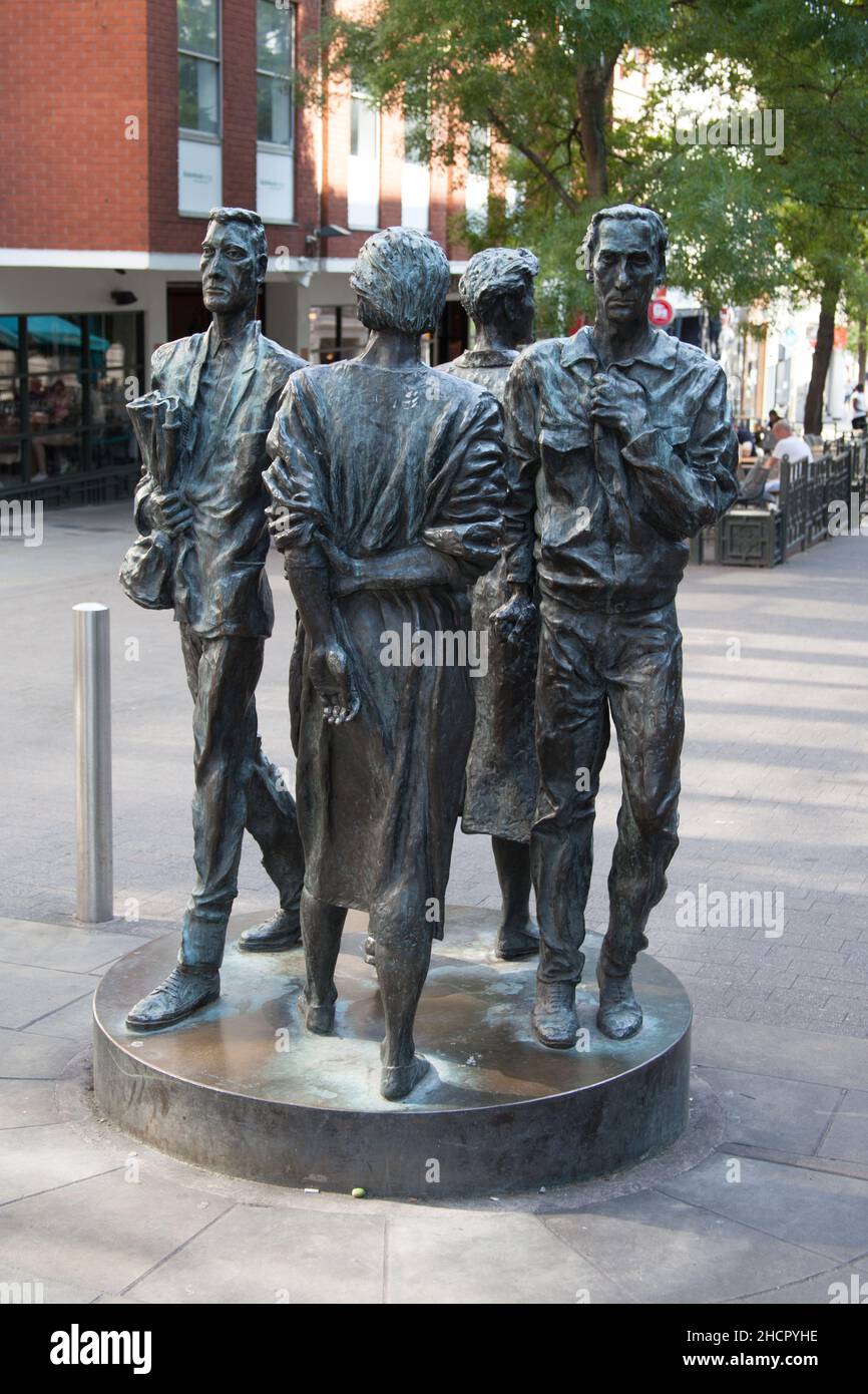 The Quartet by Richard Perry, 1986 on Angel Row in Nottingham in the UK ...