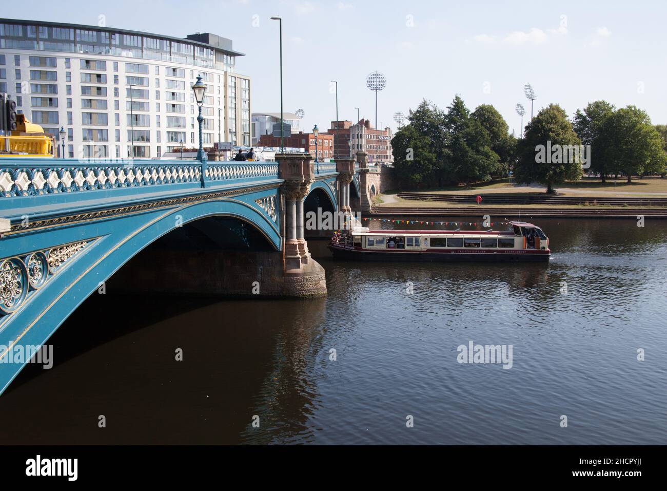 Trent Bridge over the River Trent in Nottingham in the UK Stock Photo ...