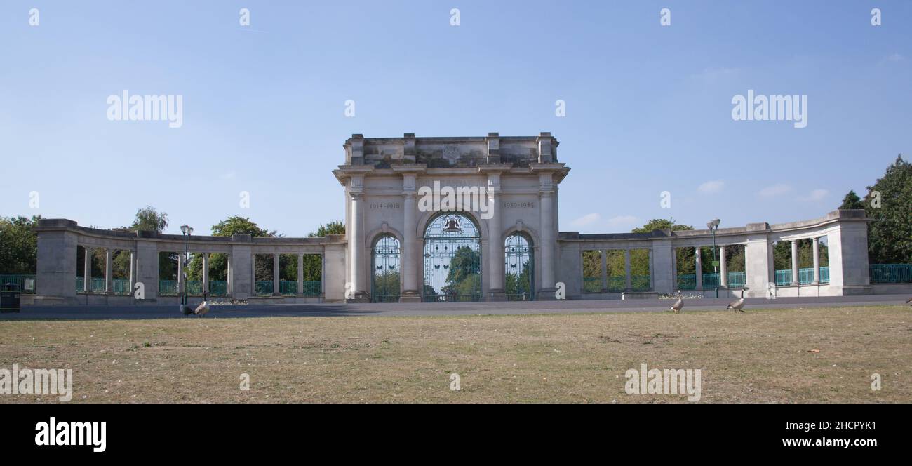 Nottingham War Memorial Gardens in Nottingham in the UK Stock Photo - Alamy