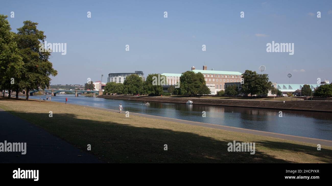 Views along the River Trent in Nottingham in the UK Stock Photo - Alamy