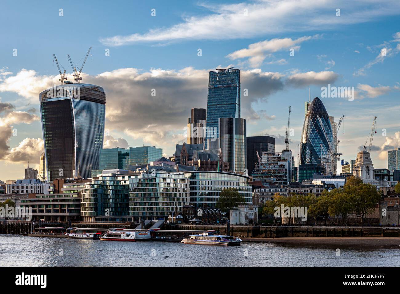 The skyline of London in England Stock Photo - Alamy