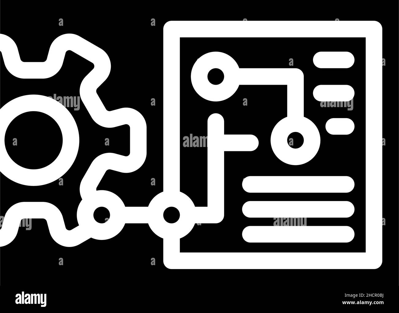 Engineering Processing Glyph Icon Vector Illustration Stock Vector Image And Art Alamy