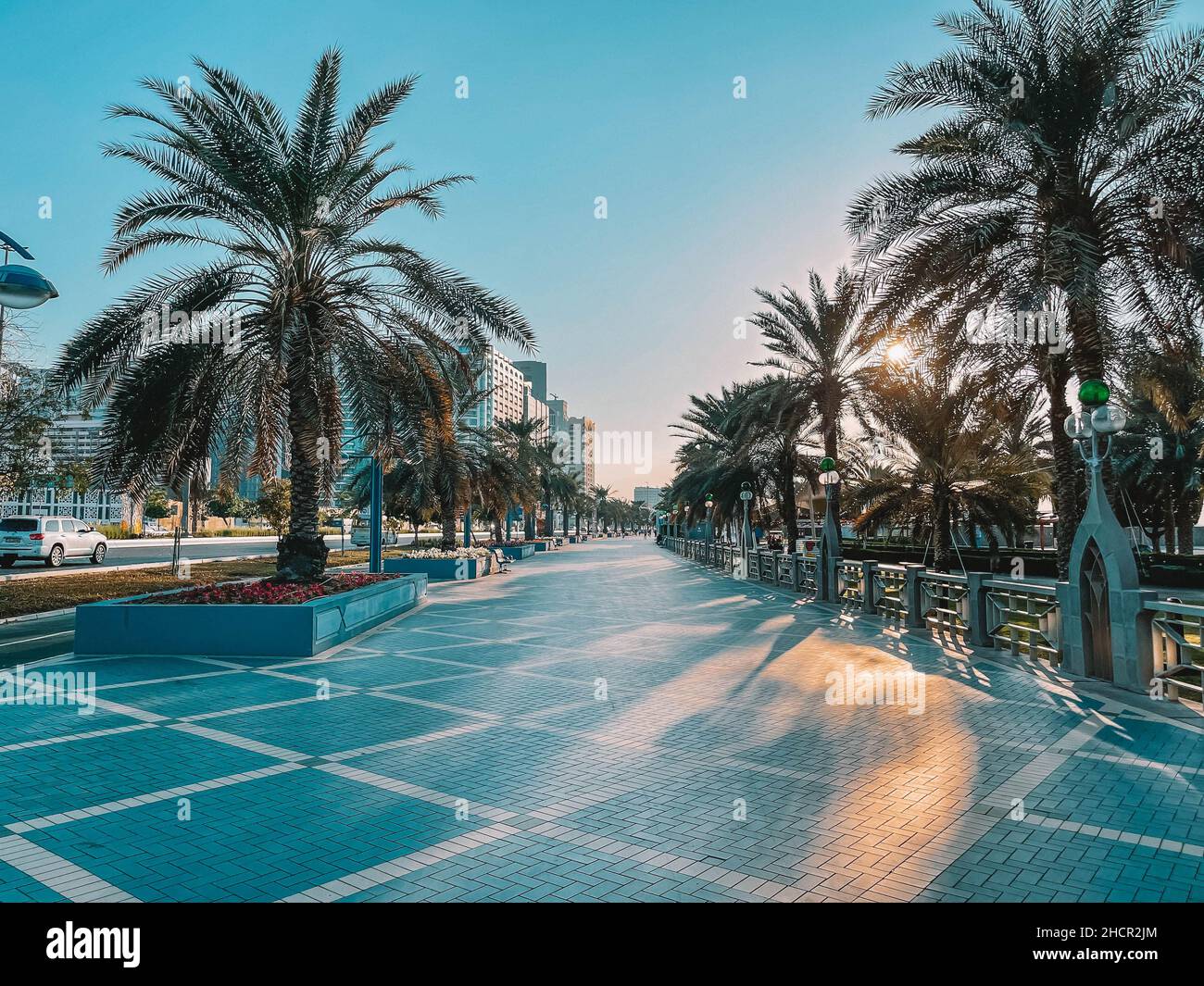 Downtown Abu Dhabi city (UAE) - Abu Dhabi corniche road and beach ... Downtown Abu Dhabi city (UAE) - Abu Dhabi corniche road and beach ...
