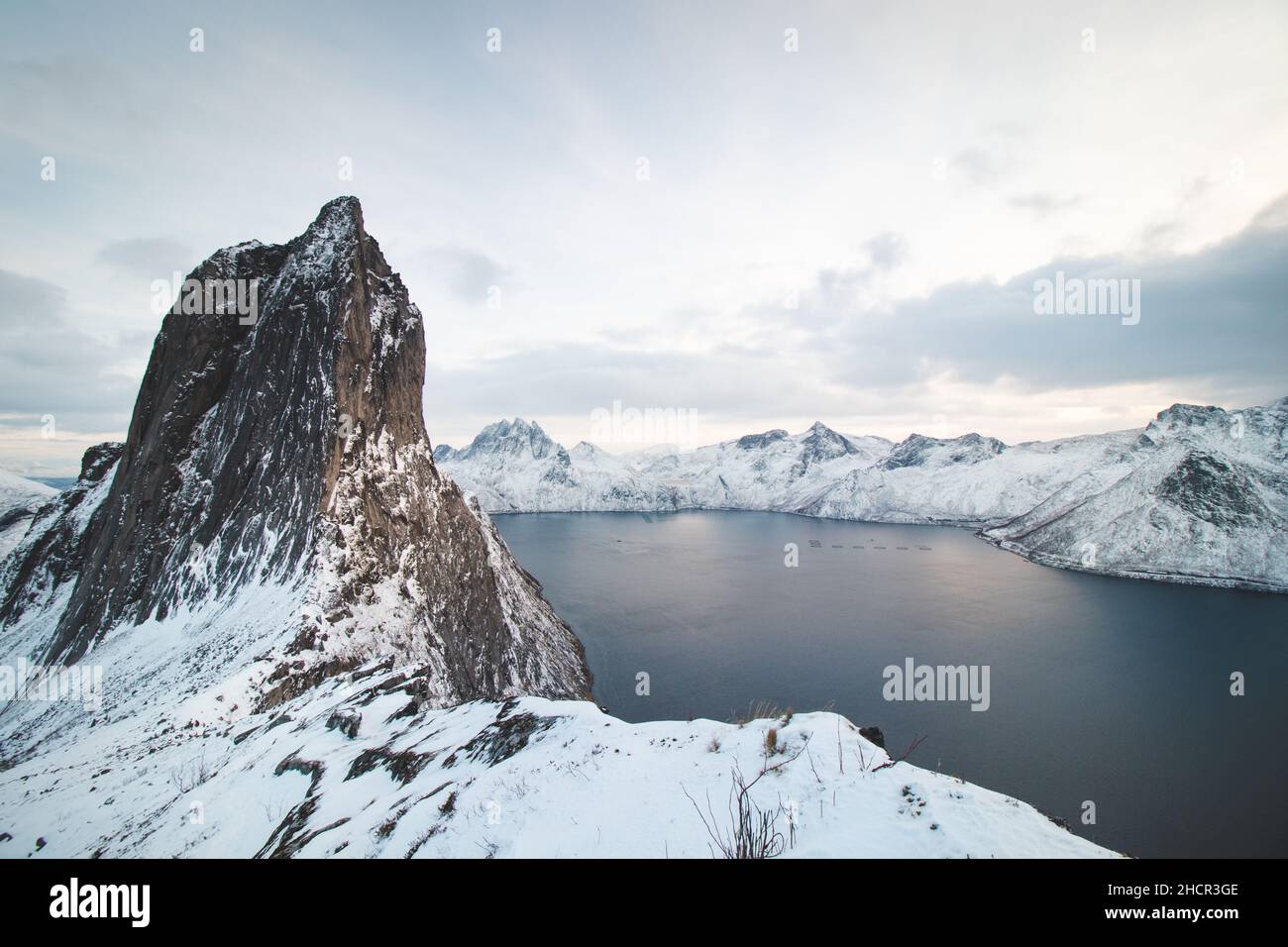 Segla mountain in winter hi-res stock photography and images - Alamy
