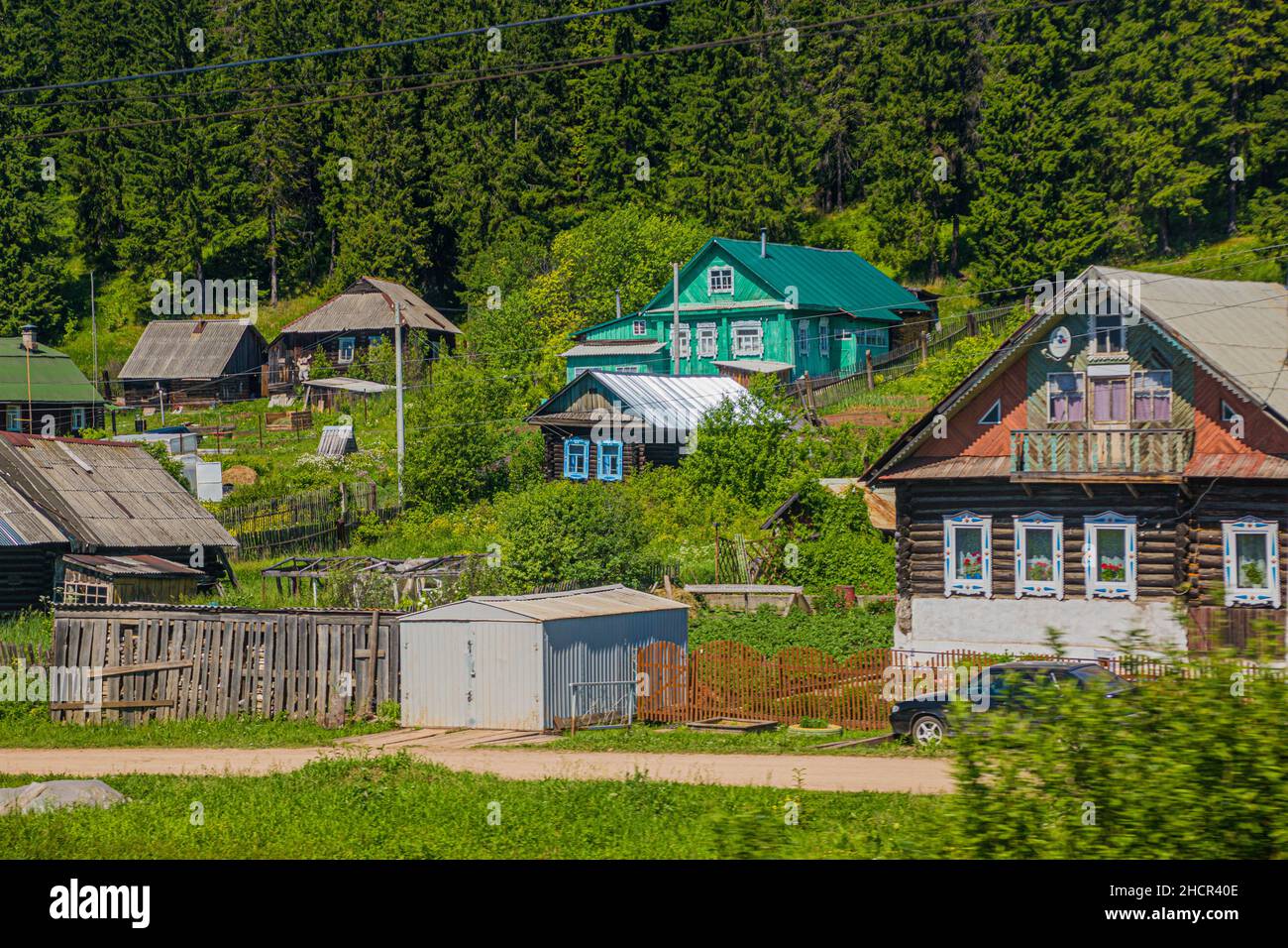Village in Perm Krai, Russia Stock Photo - Alamy