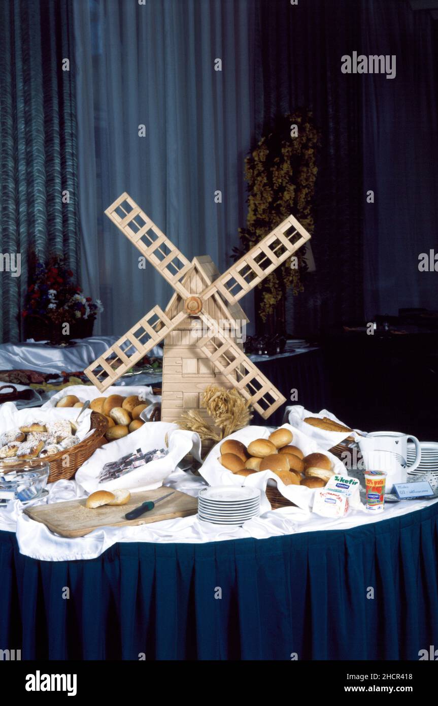 Setting the Swedish table Stock Photo - Alamy