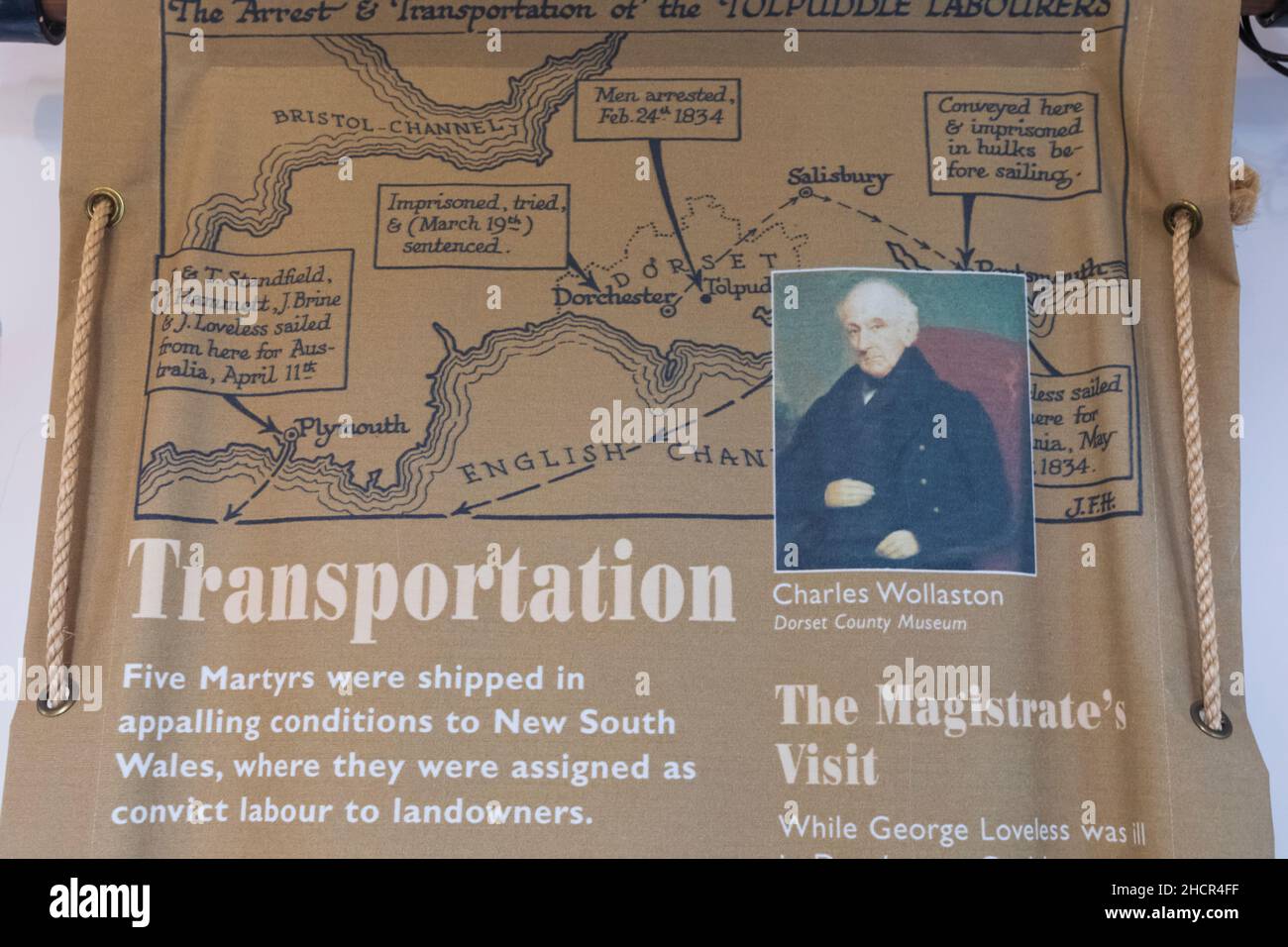 England, Dorset, Dorchester, Tolpuddle, Interior View of the Tolpuddle ...