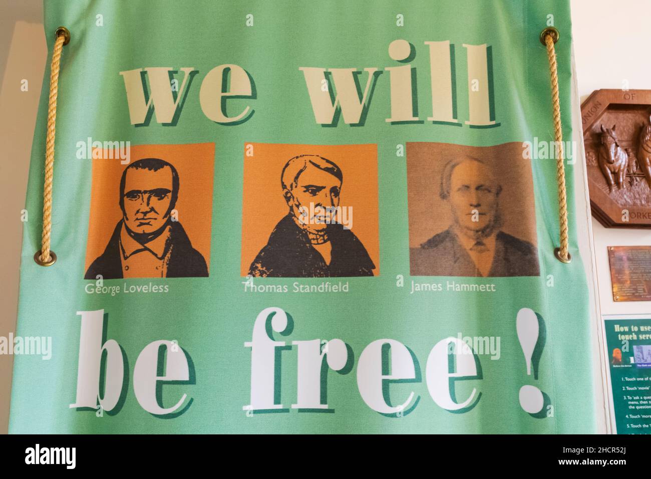 England, Dorset, Dorchester, Tolpuddle, Interior View of the Tolpuddle ...