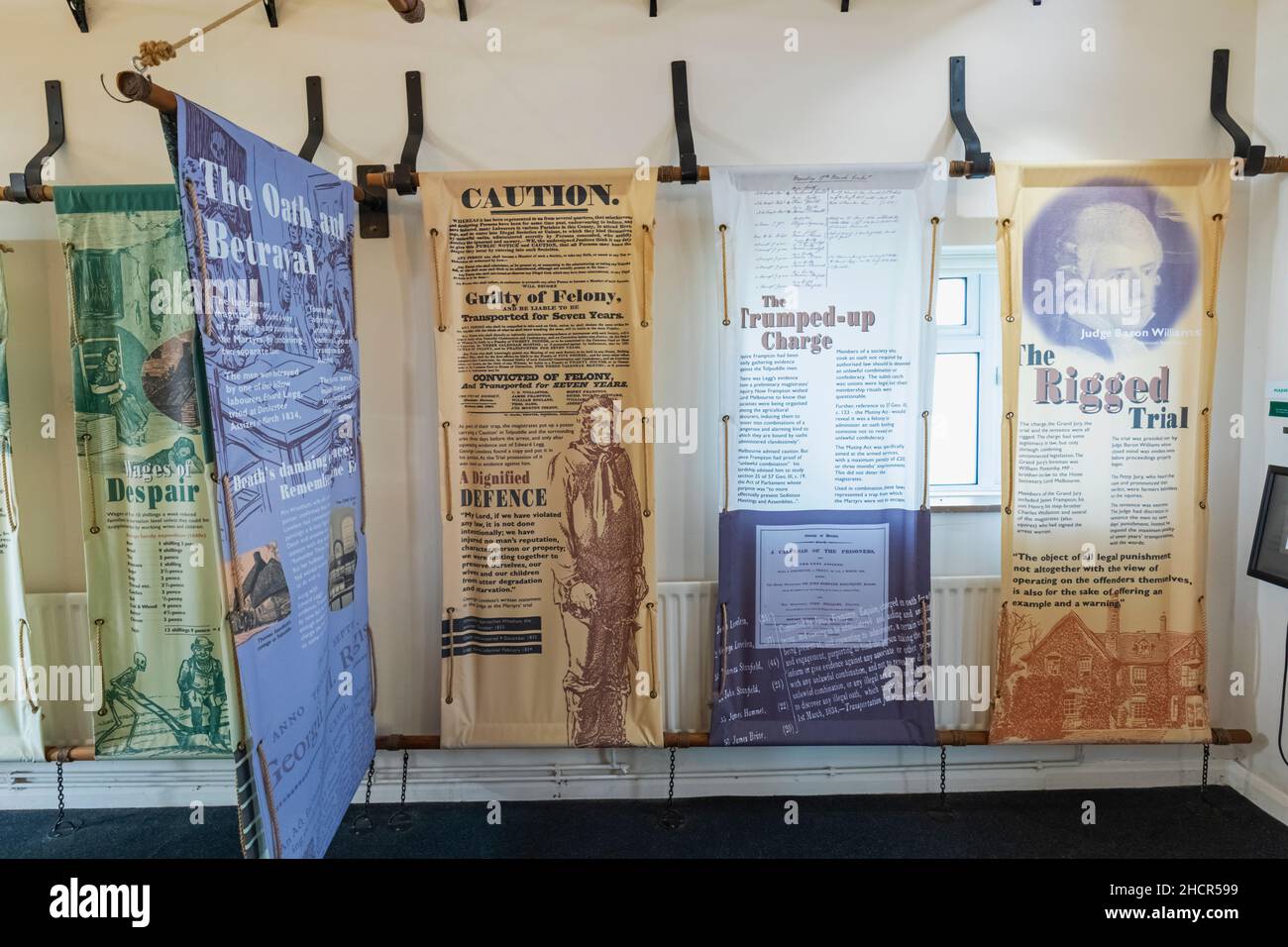 England, Dorset, Dorchester, Tolpuddle, Interior View of the Tolpuddle ...
