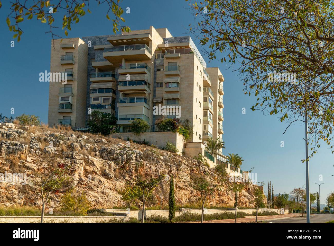 New residential building with a beautiful view built on a cliff by the ...
