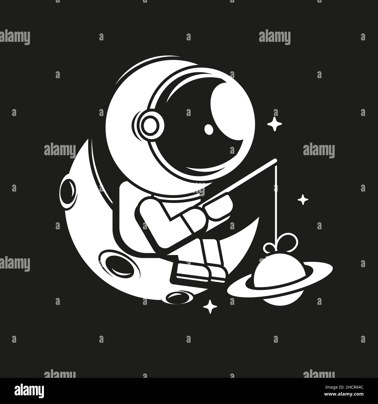 Cute Astronaut Working On Laptop Cartoon Vector Icon Illustration ...