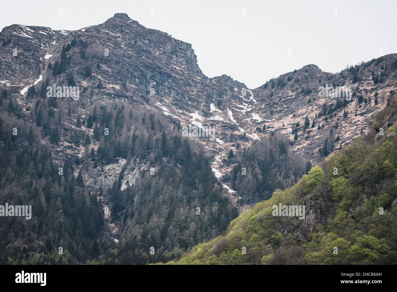 Swiss mountains - monumental rock formations in the Alps Stock Photo ...