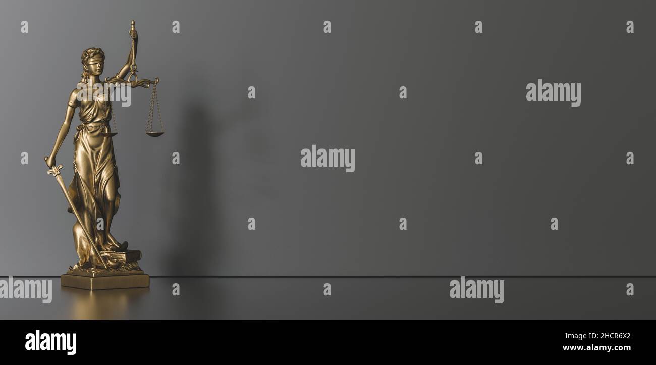 The Statue of Justice - lady justice or Iustitia / Justitia the Roman ...