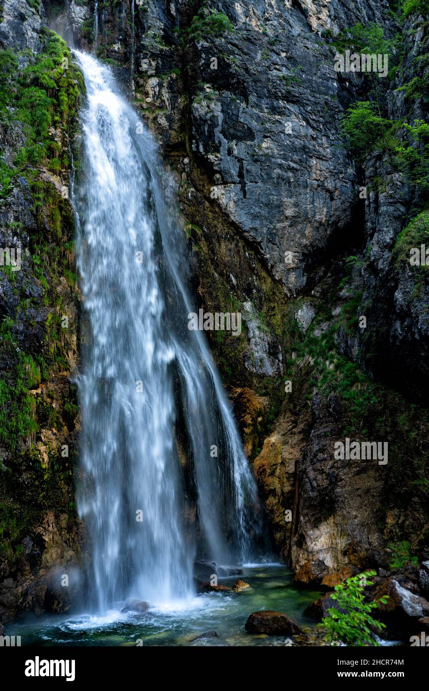 Theth National Park. Albania. Theth Waterfall Stock Photo - Alamy