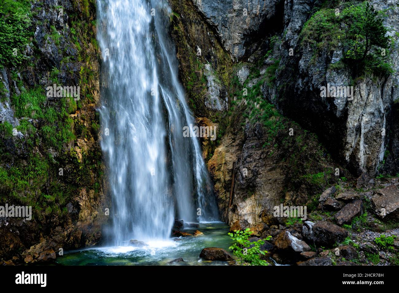 Theth National Park. Albania. Theth Waterfall Stock Photo - Alamy