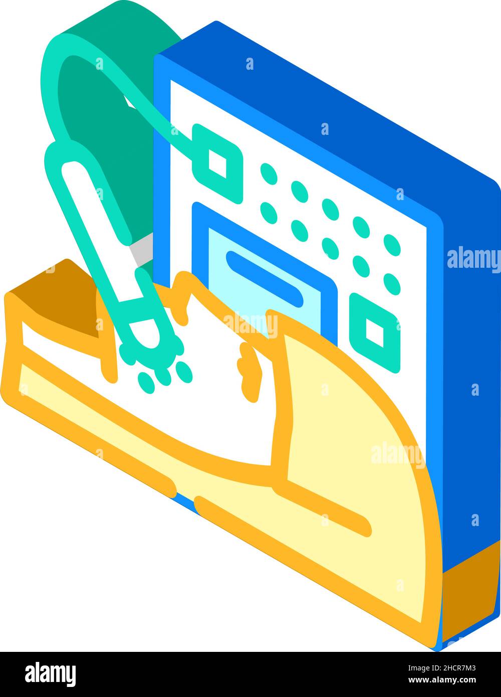 laser rejuvenation client isometric icon vector illustration Stock ...