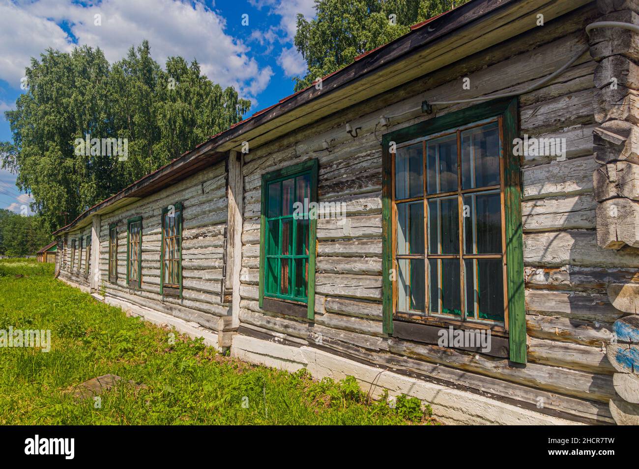 Wooden building at the Museum of the History of Political Repression ...
