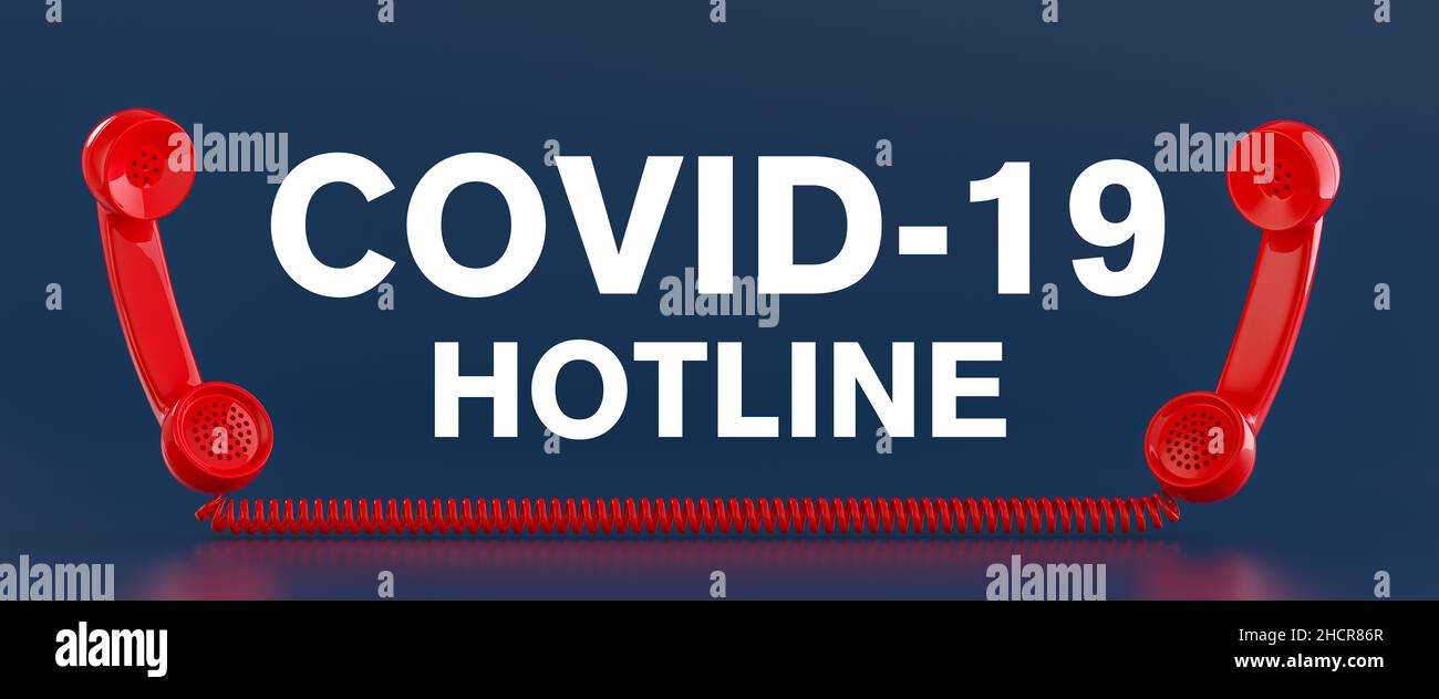 Covid-19 Coronavirus Sars-CoV-2 hotline with telephones Stock Photo - Alamy