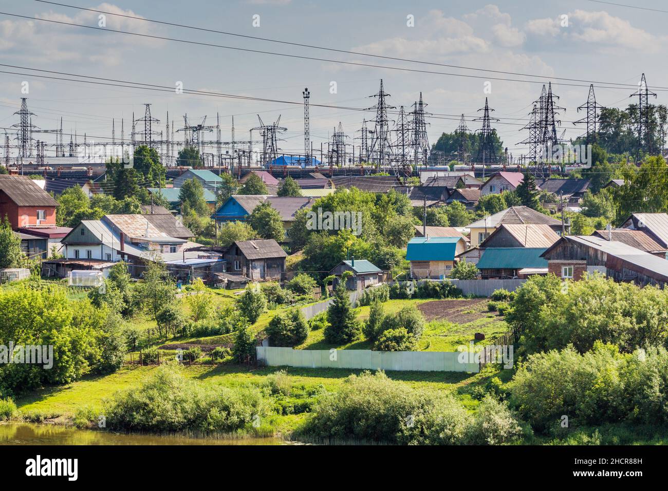 Power transformer substation village hi-res stock photography and ...