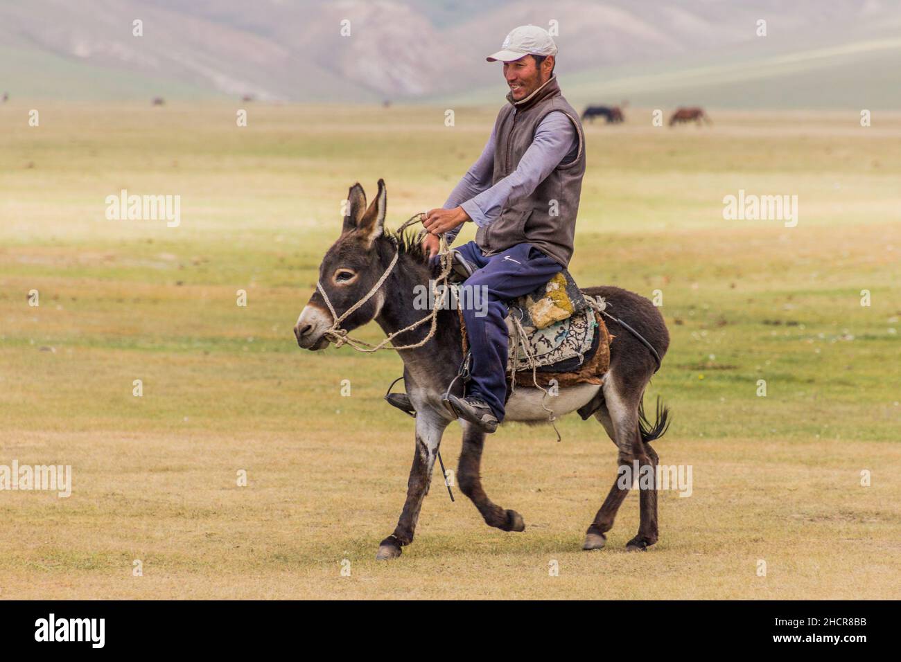 Farmer riding donkey hi-res stock photography and images - Alamy