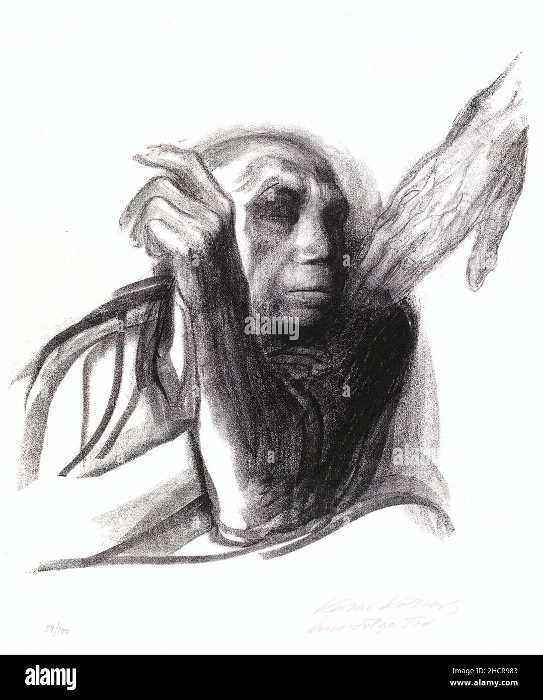 Black hand print on Cut Out Stock Images & Pictures - Alamy