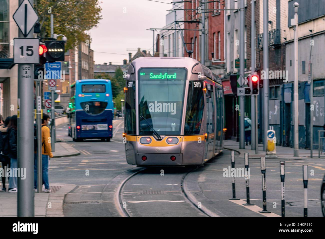 Dublin, Ireland, November 13, 2021: A Dublin Tram Stock Photo - Alamy