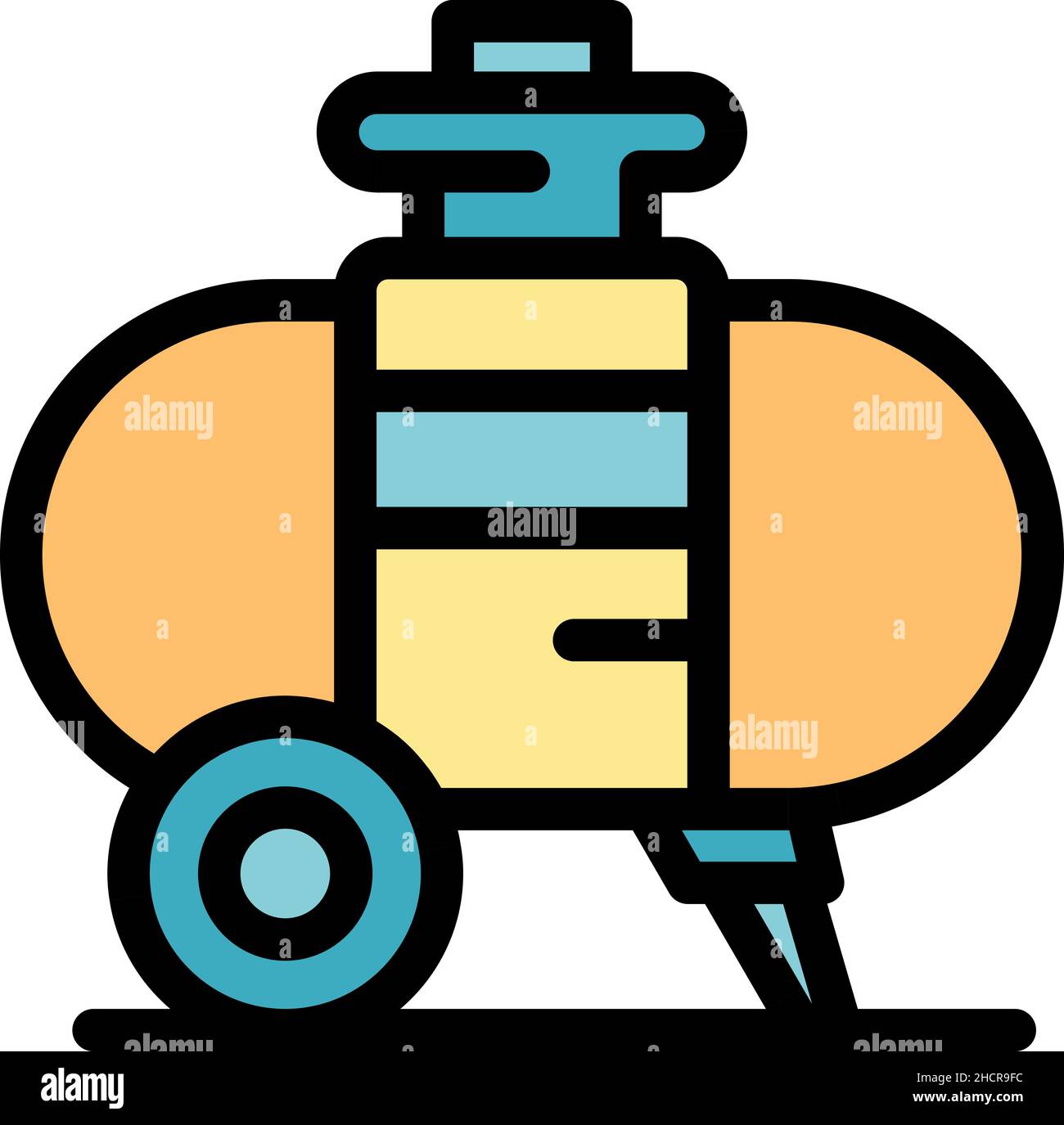Panel air compressor icon. Outline panel air compressor vector icon ...