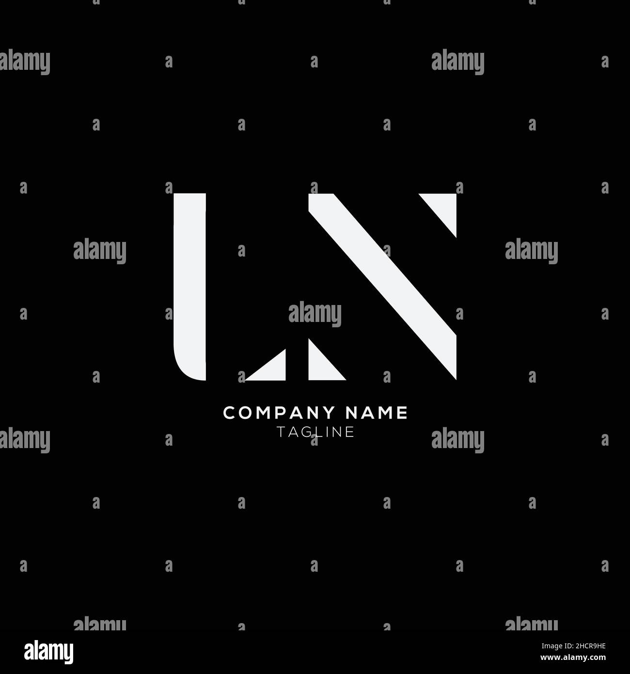 Creative modern LN Letter Business Logo Design Alphabet Icon Vector ...