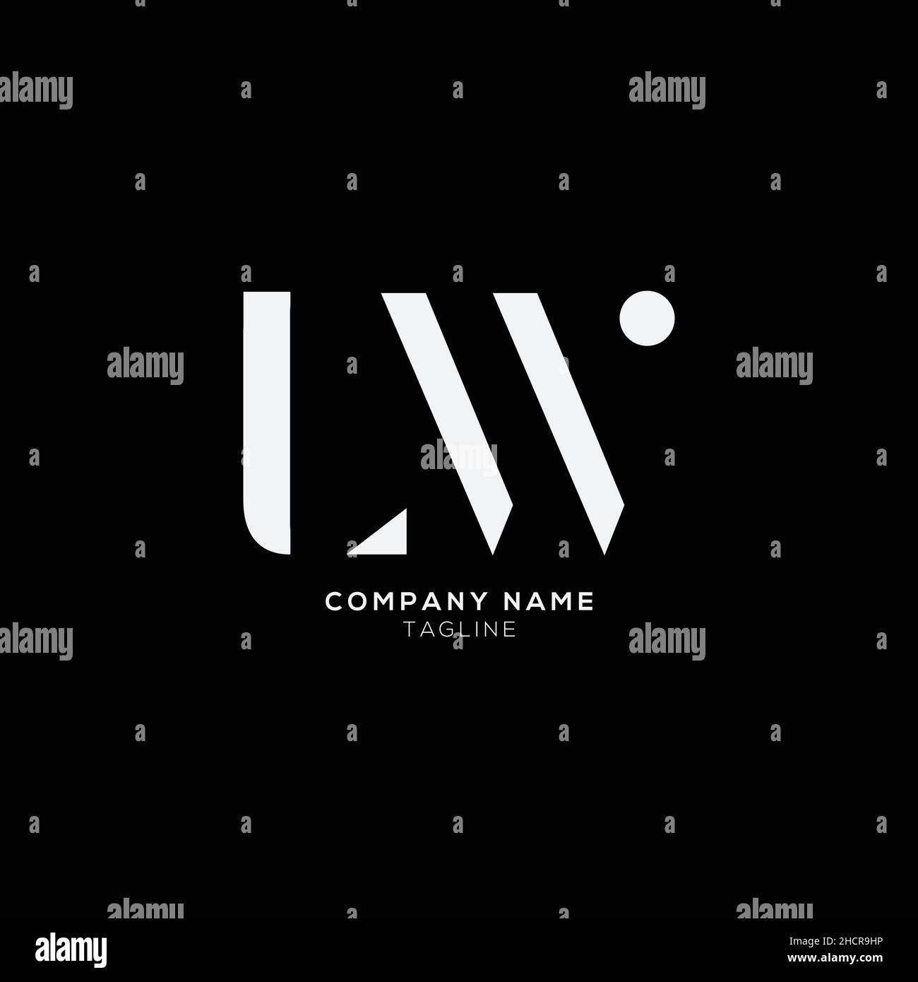 Creative modern LW Letter Business Logo Design Alphabet Icon Vector ...