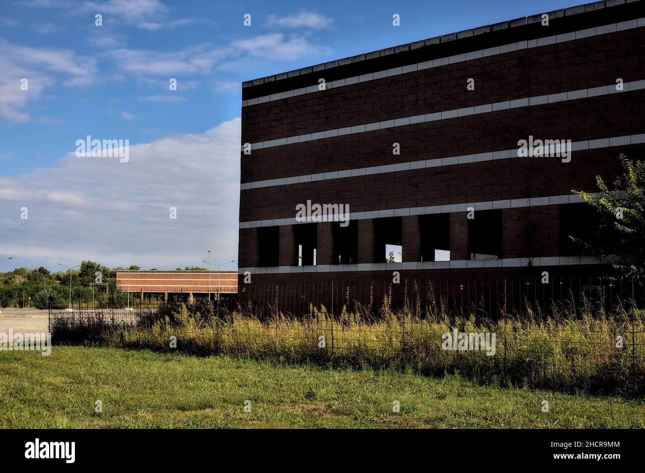 Abandoned compound in the italian countryside on a sunny day Stock ...