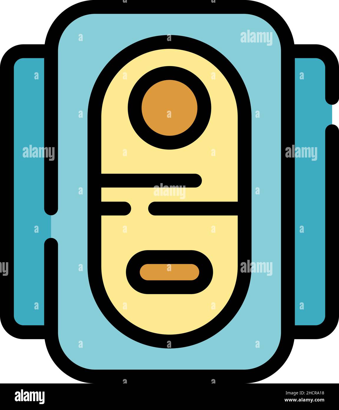 Open switch energy icon. Outline open switch energy vector icon color ...