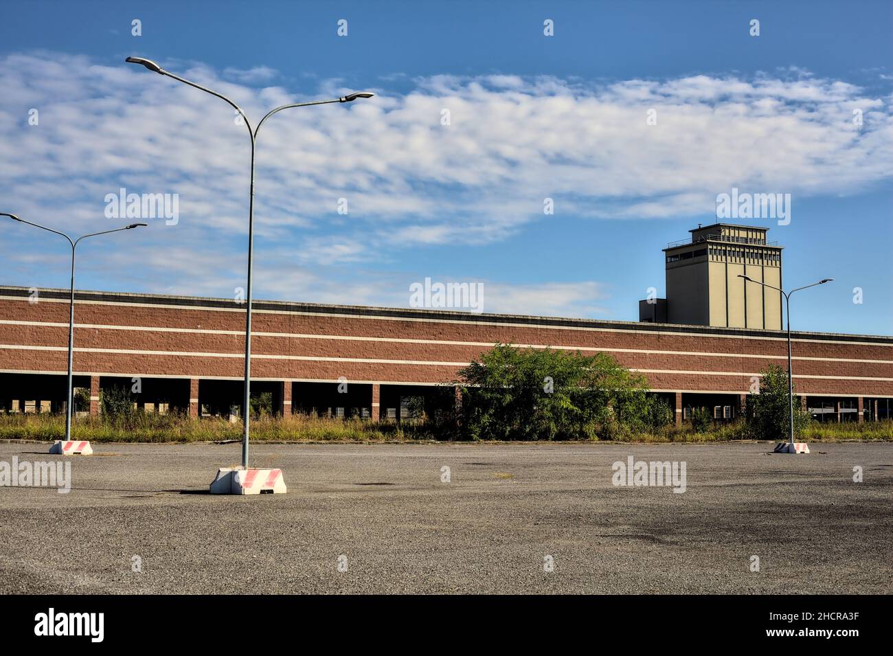 Abandoned compound in the italian countryside on a sunny day Stock ...