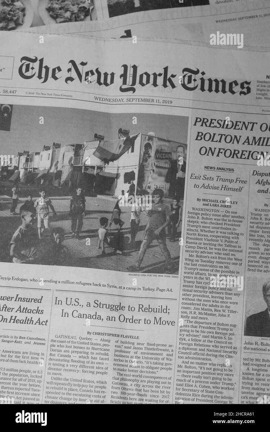 Copenhagen/Denmark./31 December 2021/ The New York Tiems usa edition ...