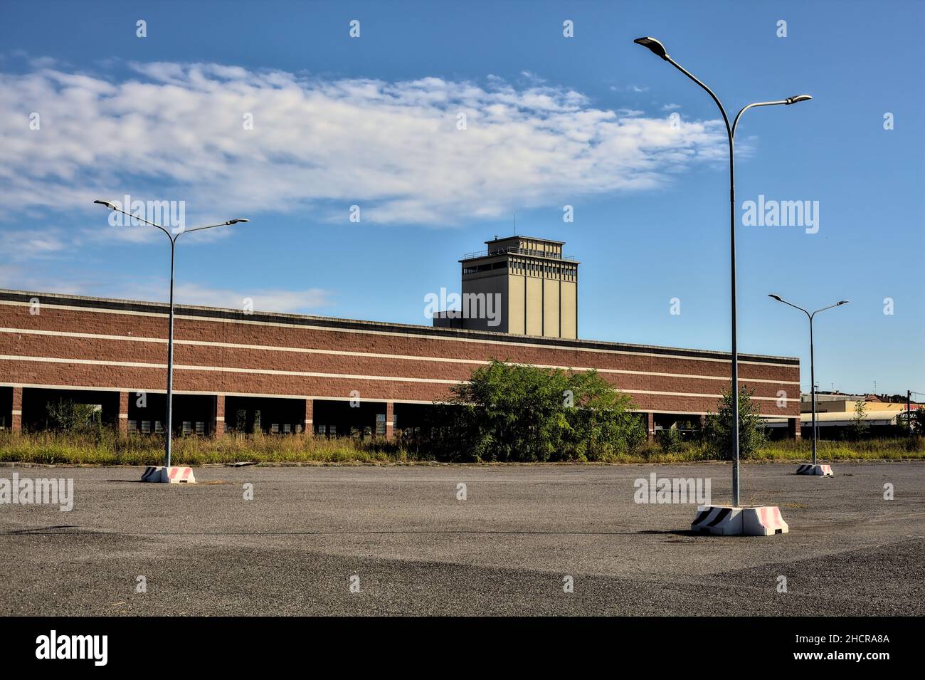 Abandoned compound in the italian countryside on a sunny day Stock ...