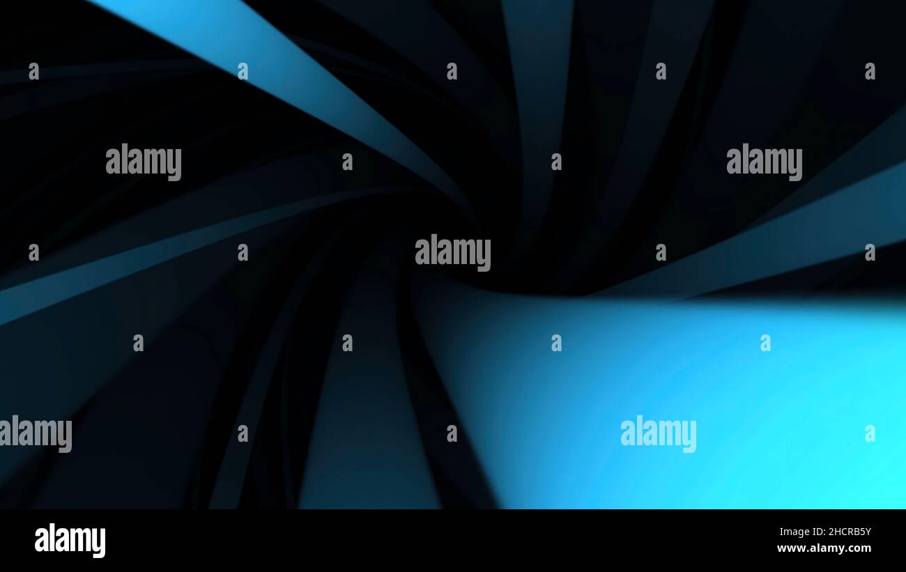 Abstract background with animation of spinning bright helix with wide ...