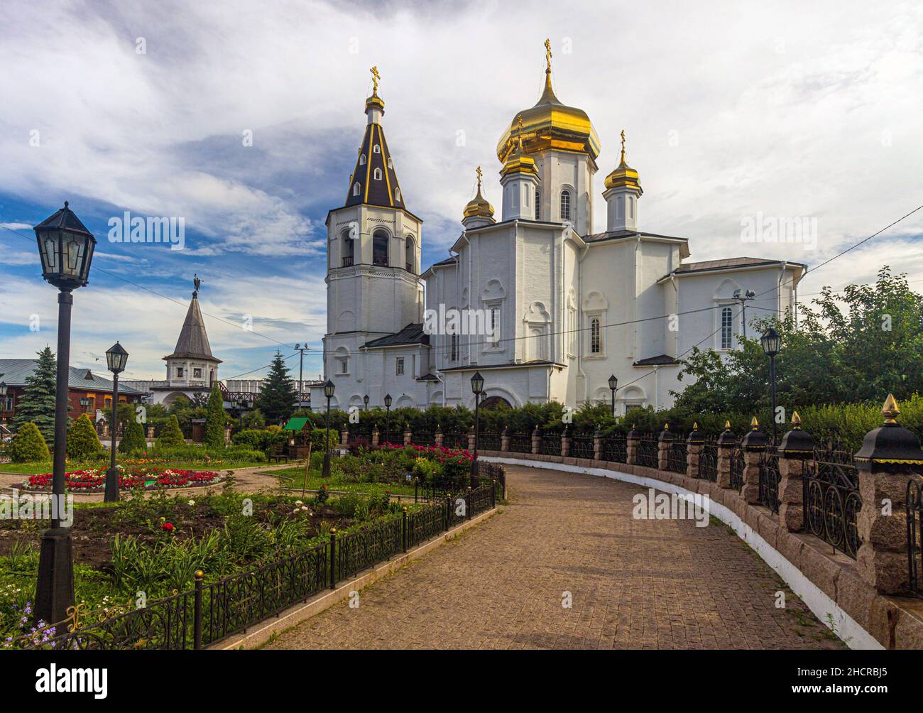 Peter and Paul Church to the Trinity Monastery in Tyumen, Russia Stock ...