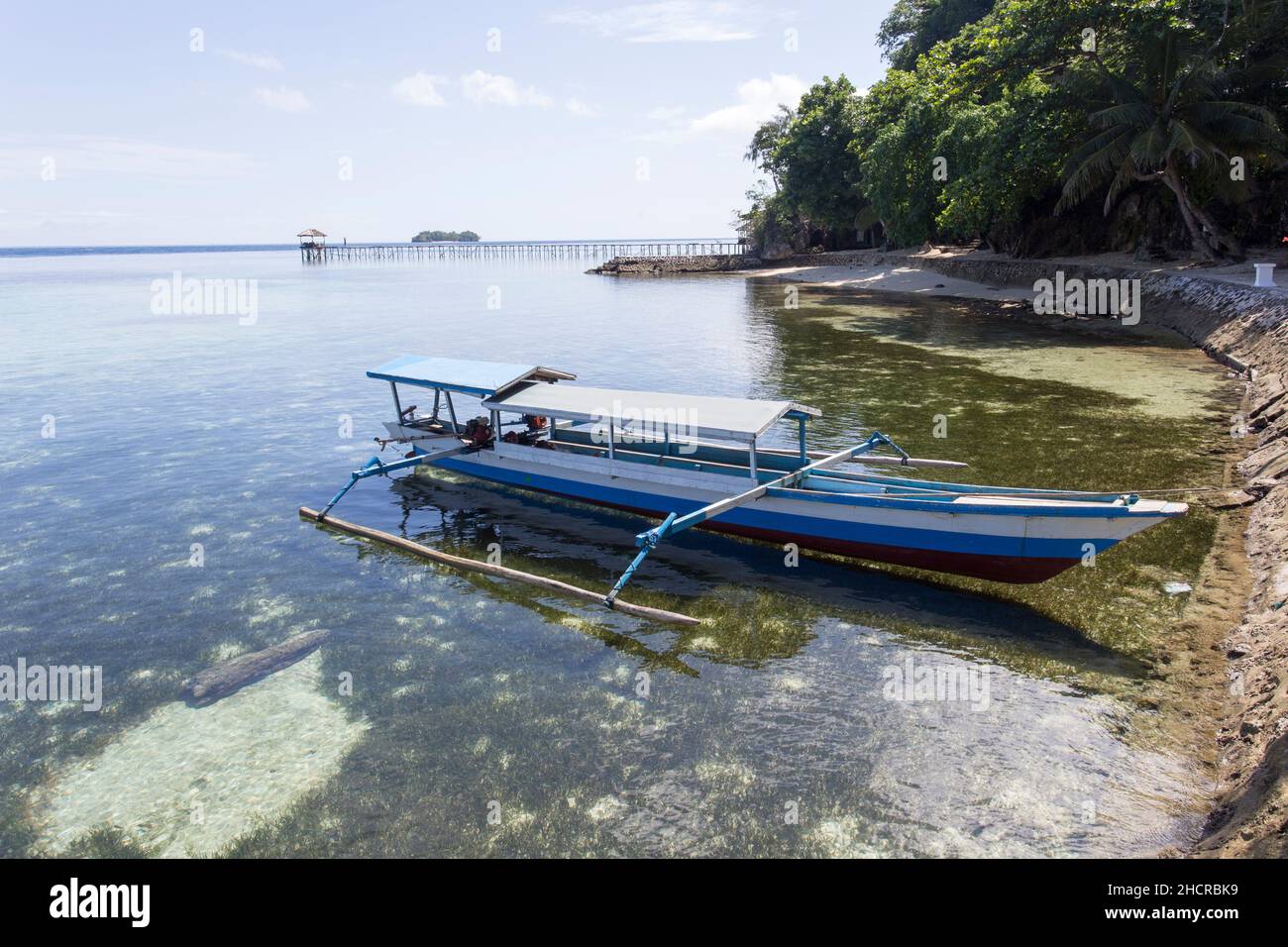 Kadidiri, Indonesia - August 21, 2017: view of Kadidiri island resort ...