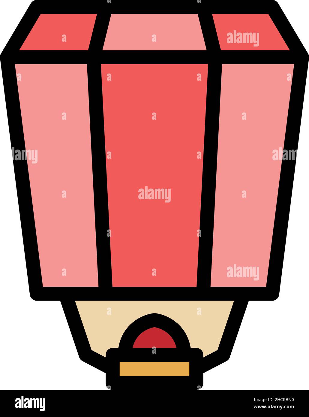 Traditional floating lantern icon. Outline traditional floating lantern ...